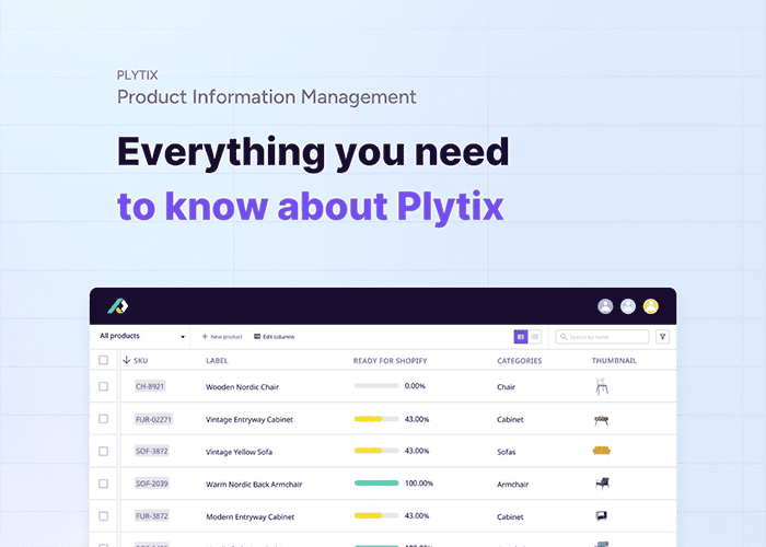 Next Generation PIM Software | Product Information Management | Plytix