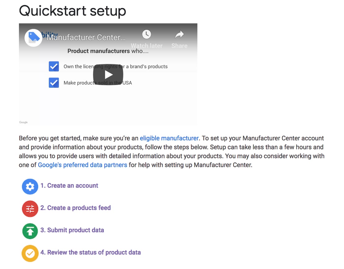 Google Manufacturer Center: What it Is and How to Get Started